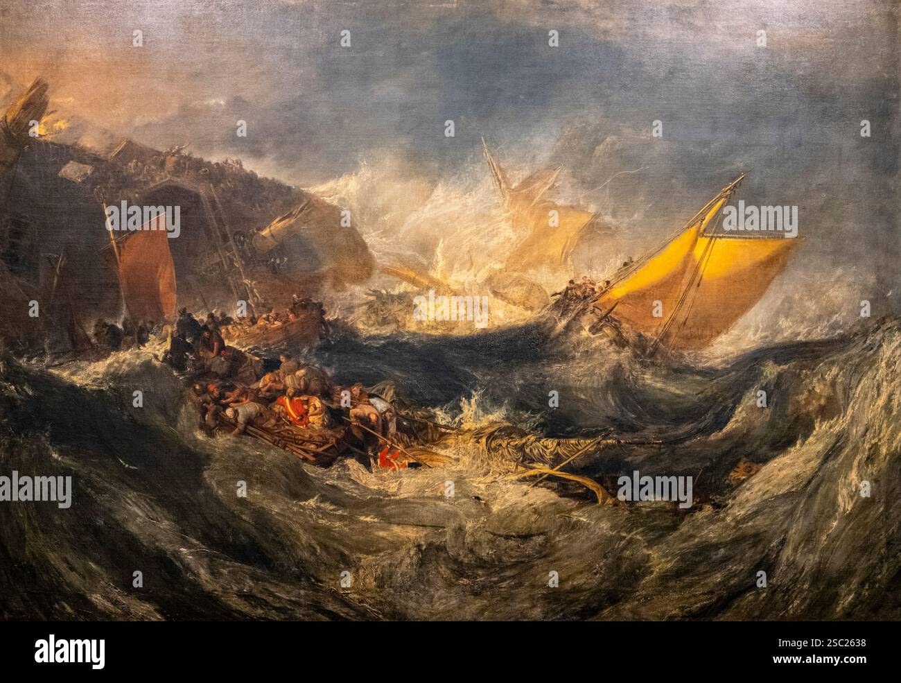 Shipwreck of a freighter, Turner, Joseph Mallord William Turner ...