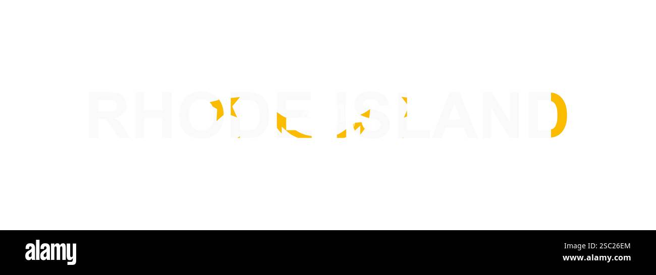 Letters Rhode Island in the style of the country flag. Rhode Island ...