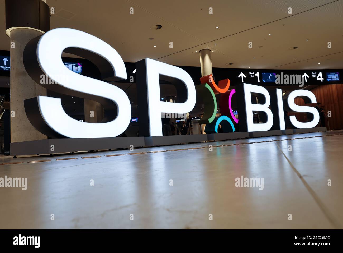 05 February 2025, Hamburg: The logo of the Spobis industry conference ...