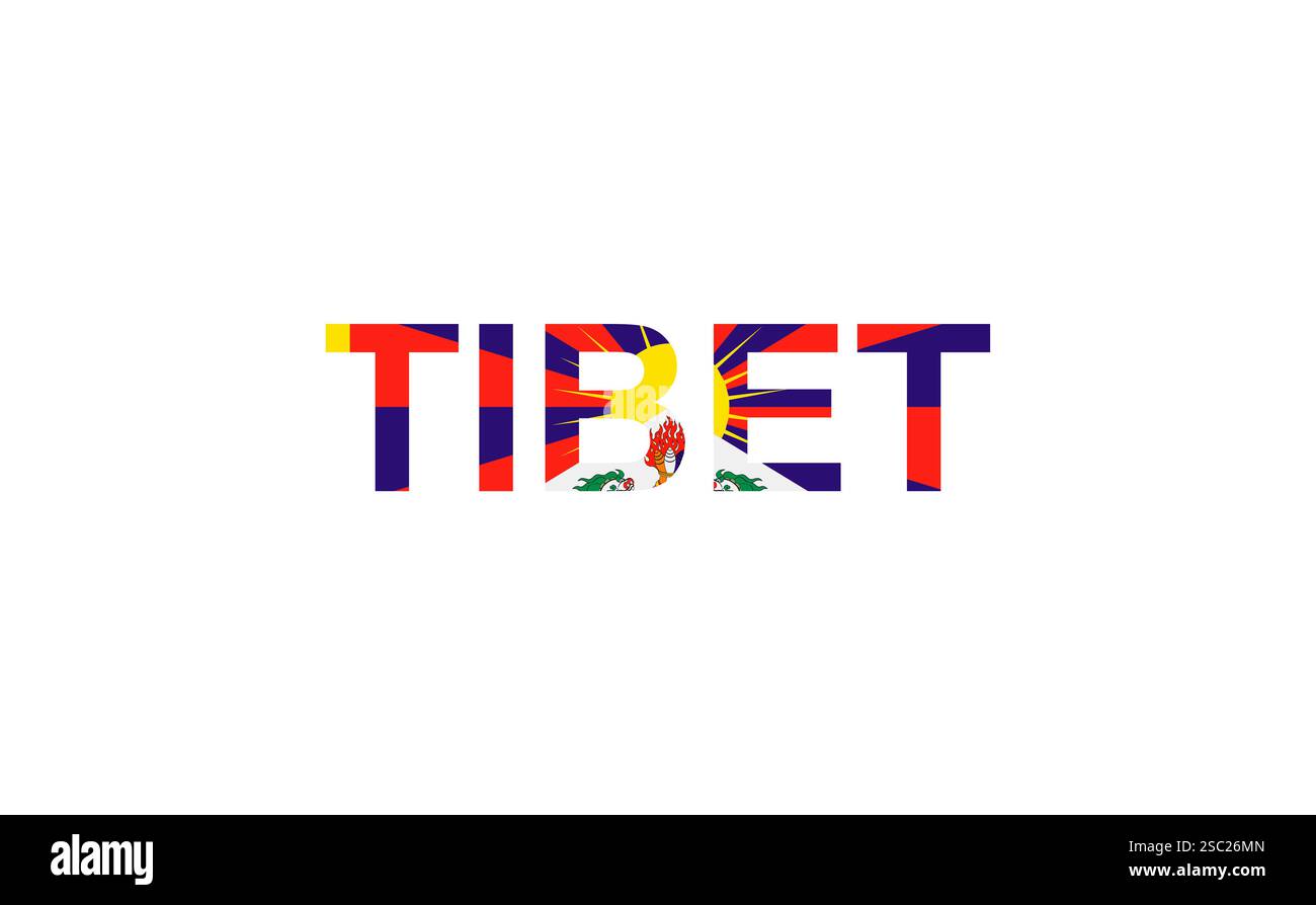 Tibet word Stock Vector Images - Alamy