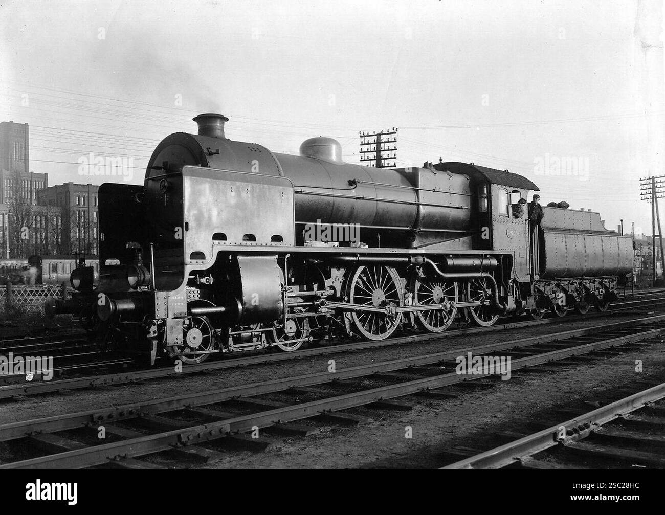 Afbeelding van de stoomlocomotief nr. 3928 (serie 3900) van de N.S. op ...