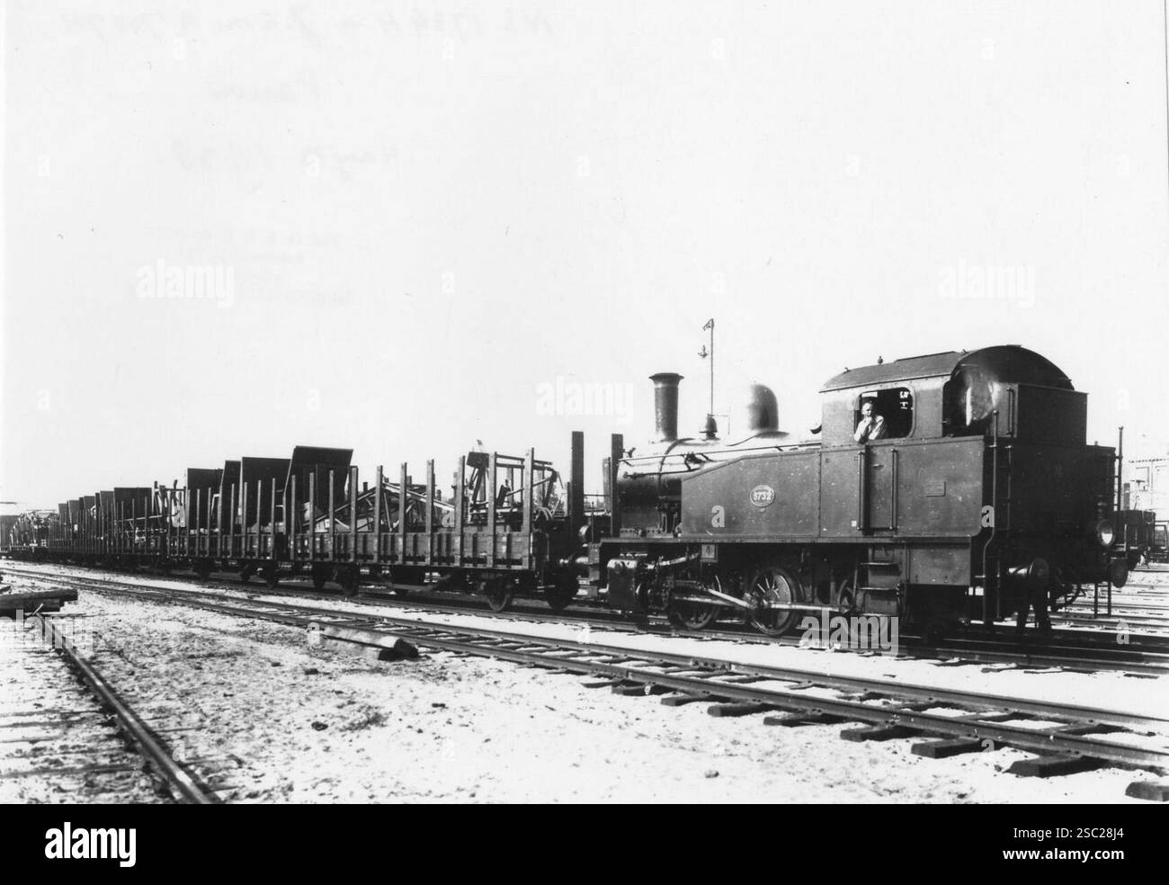Afbeelding van de stoomlocomotief nr. 8732 (serie 8700, nrs. 87018740 ...