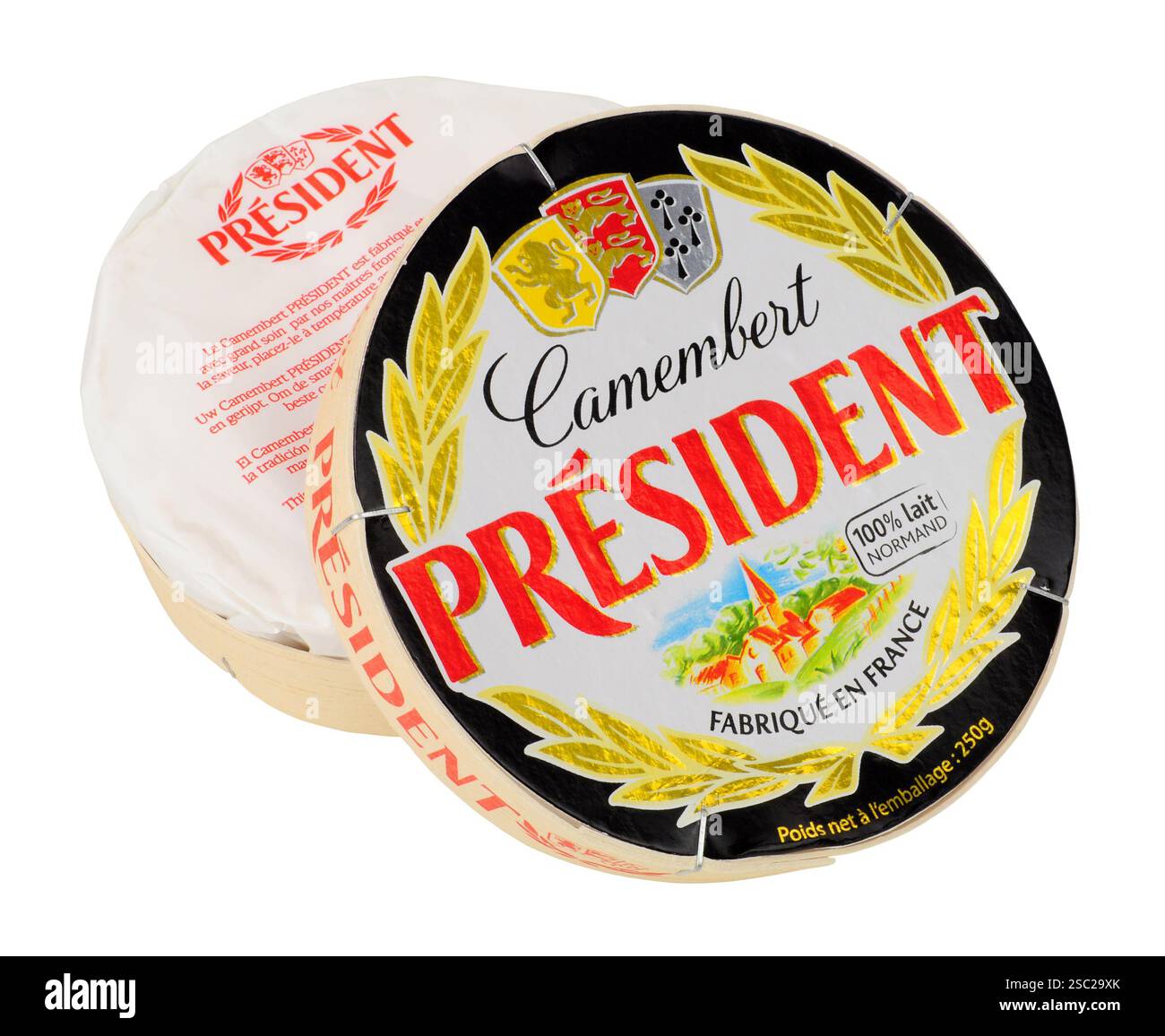 President Camembert full fat soft pasteurized cows milk cheese produce ...