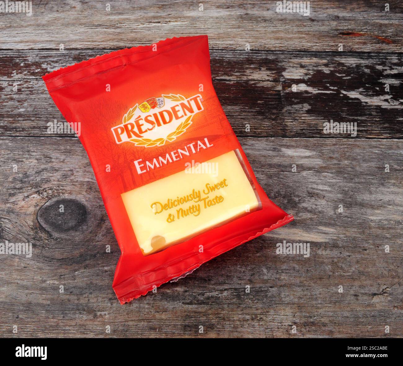 President Emmental cheese pack made with pasteurized cows milk and has ...