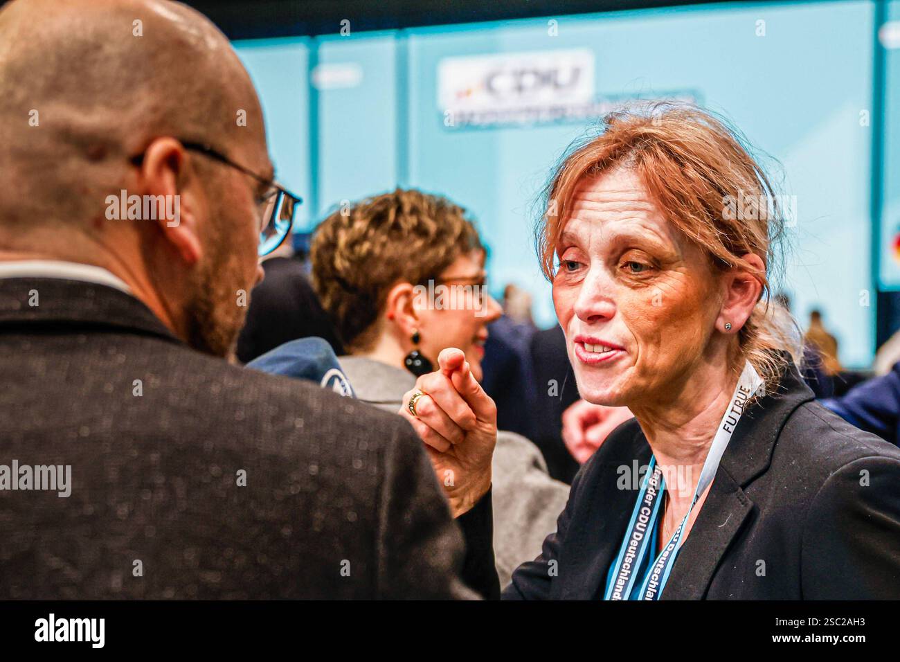 Karin Prien 37. Parteitag der CDU, am 03.02.2025 in Berlin, CityCube ...