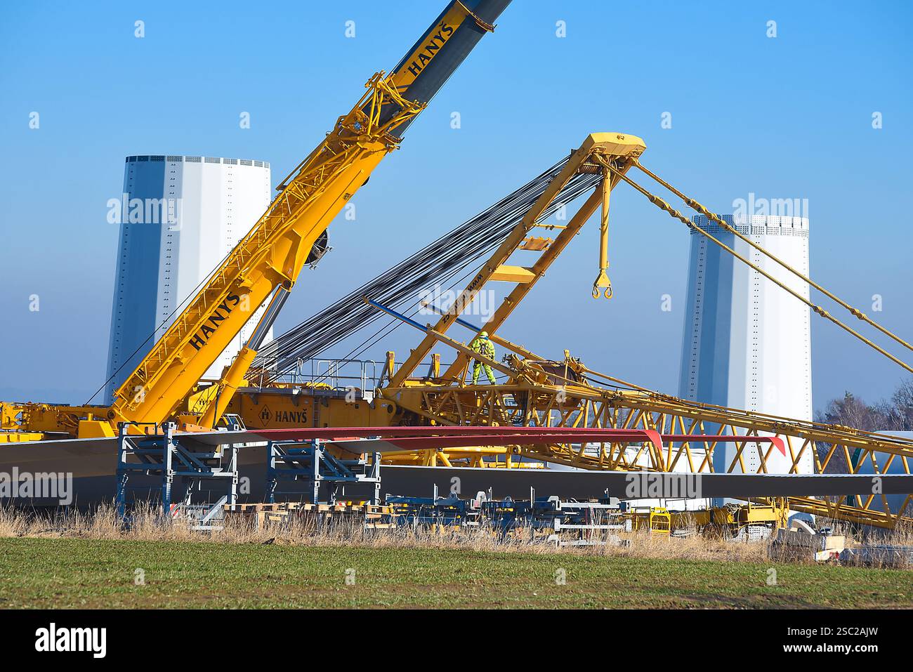 Building of wind power plant start in Hat, Opava Region, Czech Republic ...