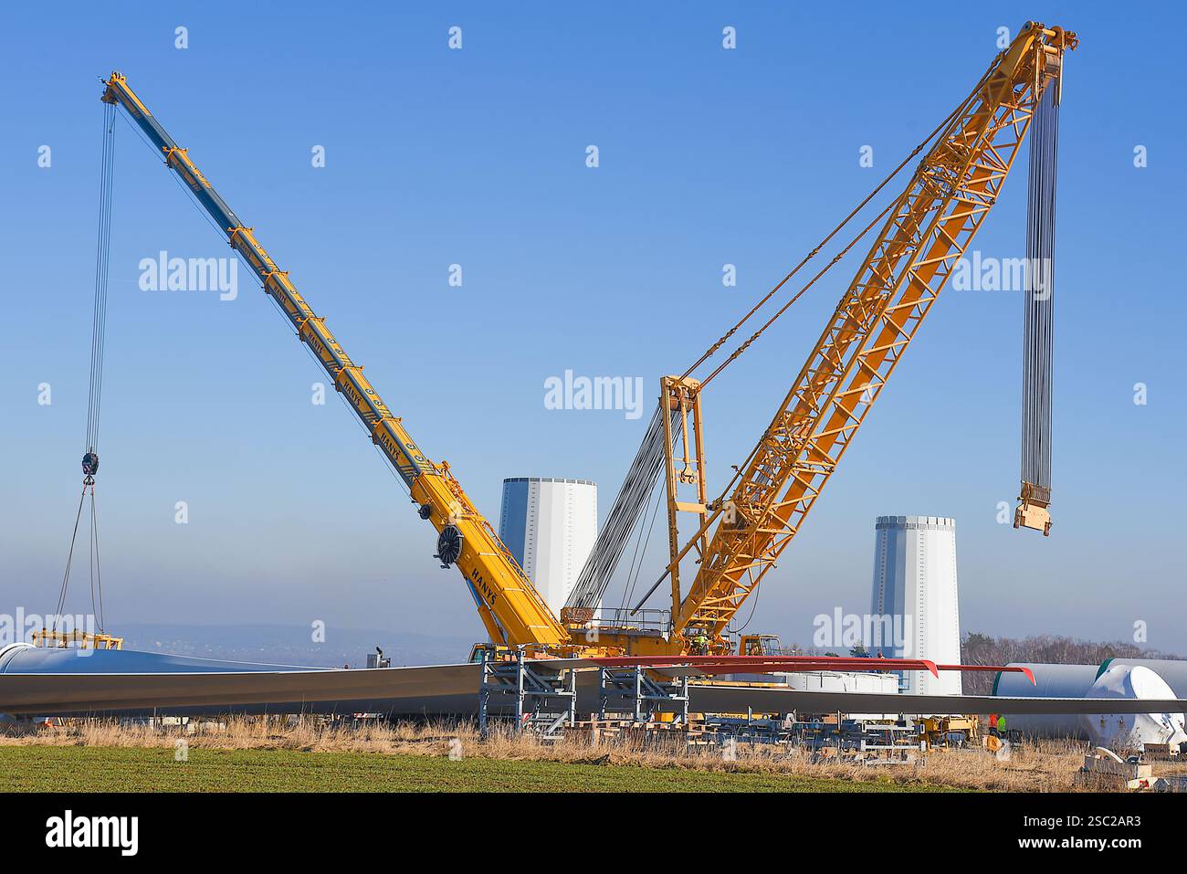 Building of wind power plant start in Hat, Opava Region, Czech Republic ...