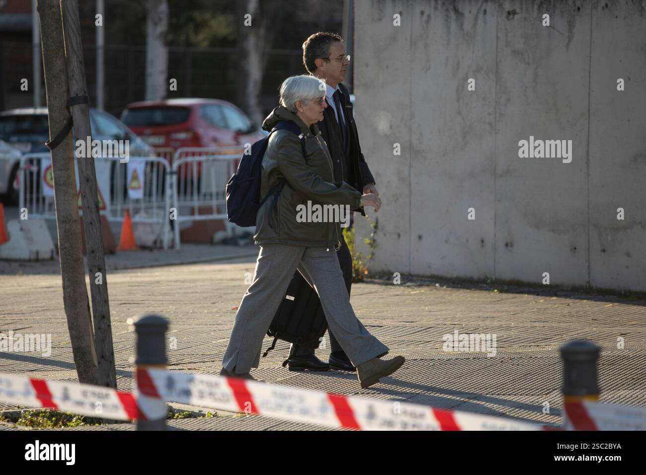 Jenny Hermoso's lawyer, Olga Tubau, arrives to testify as a witness at ...