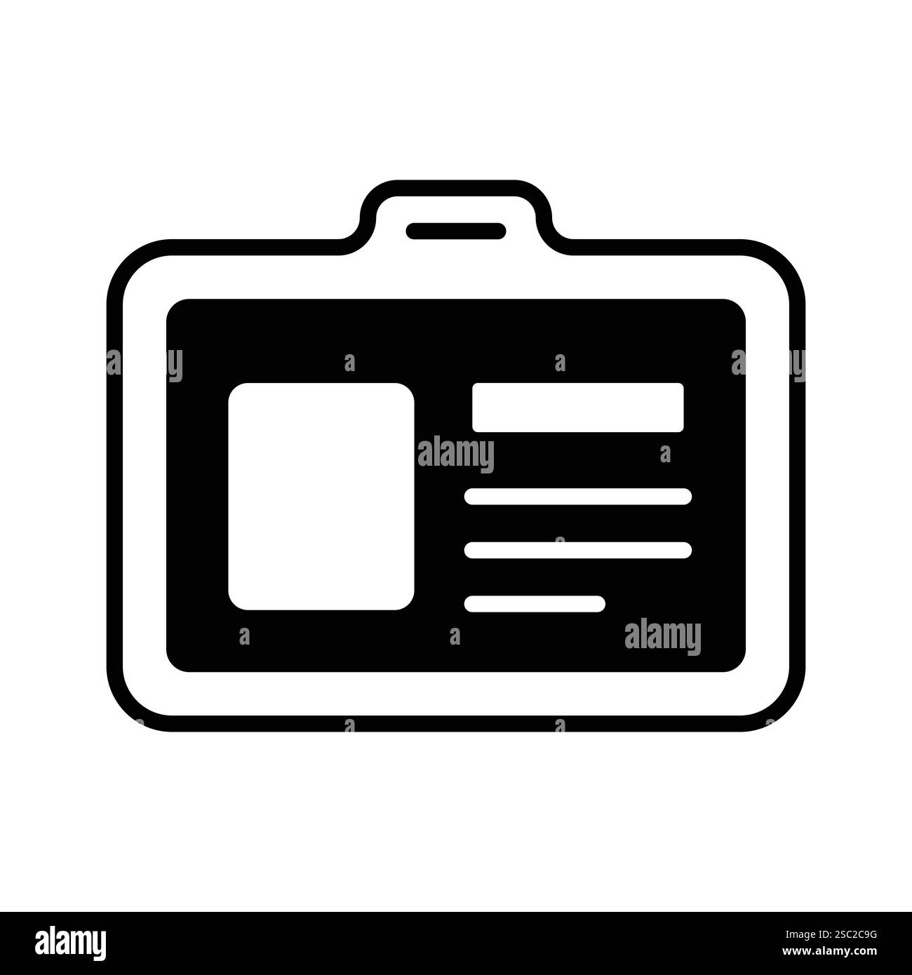 Student id card vector design, entry pass icon in modern style Stock ...