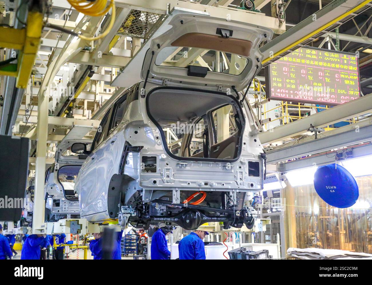QINGDAO, CHINA - FEBRUARY 5, 2025 - The production workshop of SAIC-GM ...