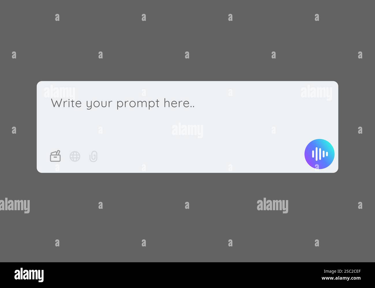 prompt search bar for AI artificial intelligence large language model ...