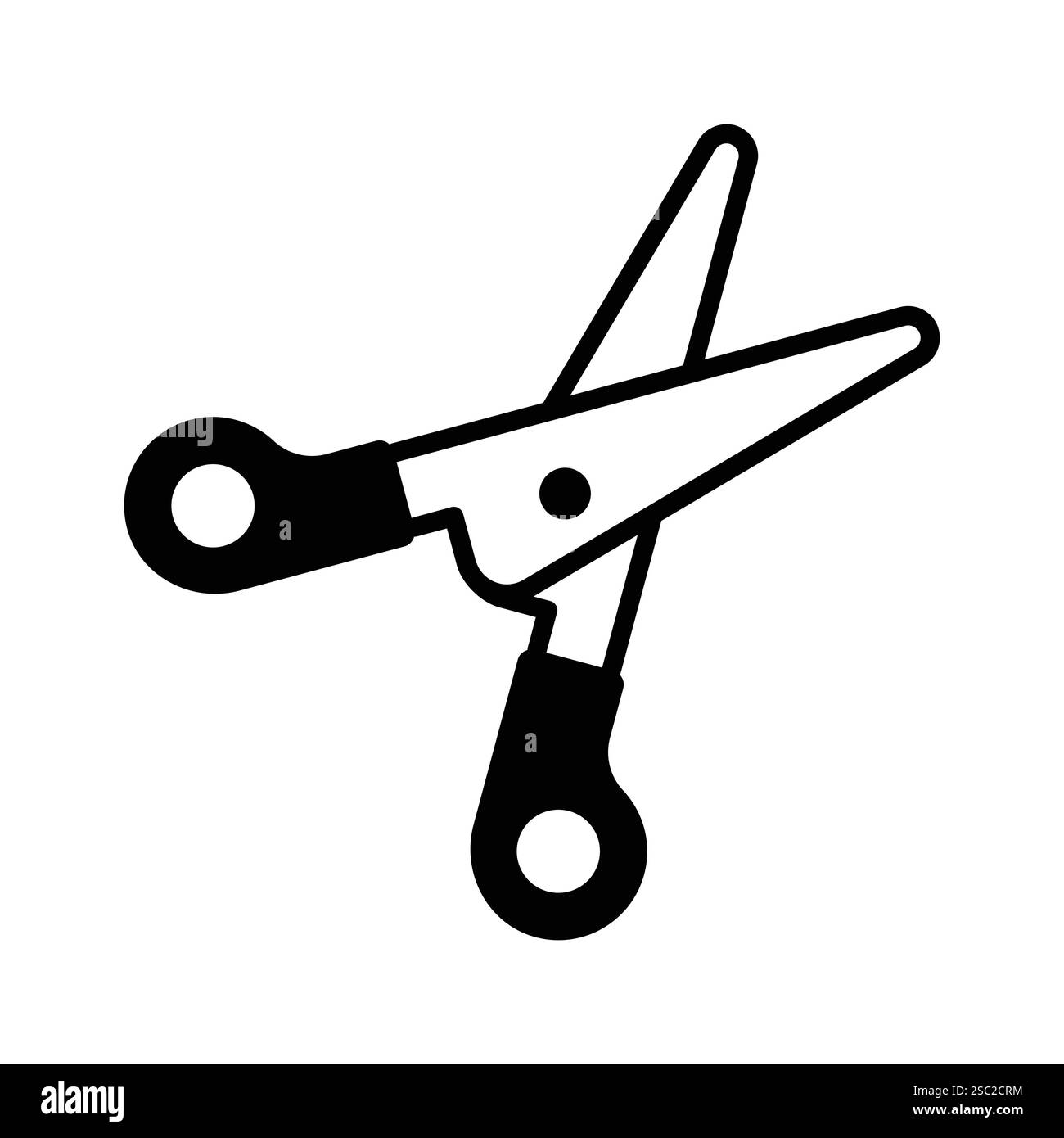 Visually appealing scissors icon, perfect for indicating cutting or ...
