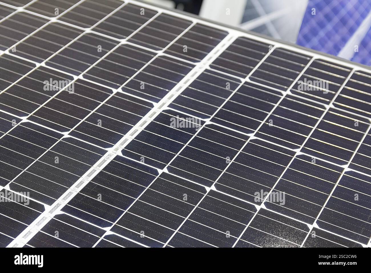 New solar panels on the showcase close-up. Industry Stock Photo - Alamy
