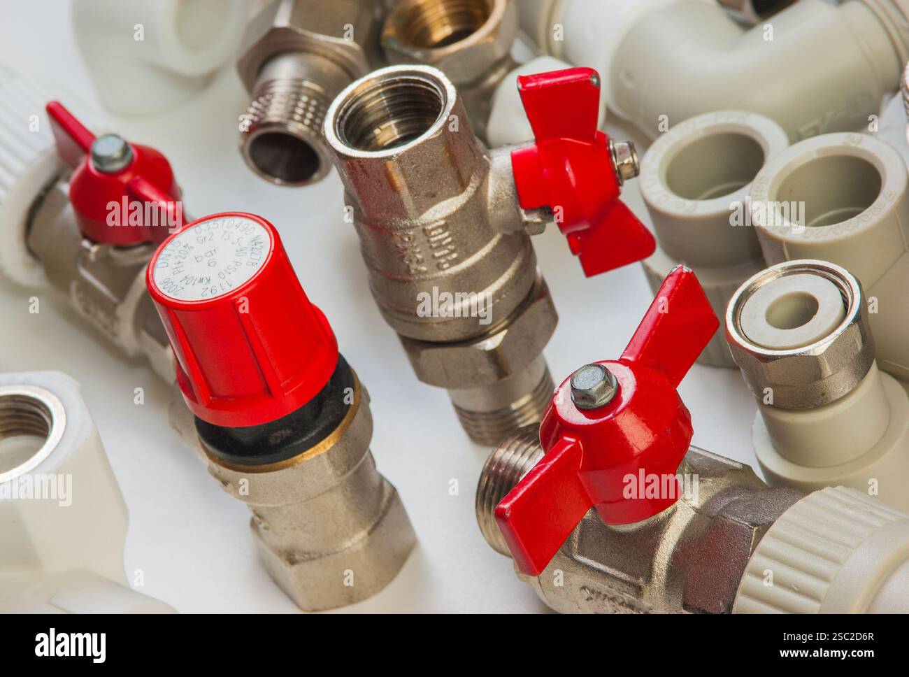 Plumbing fixtures and piping parts Stock Photo - Alamy
