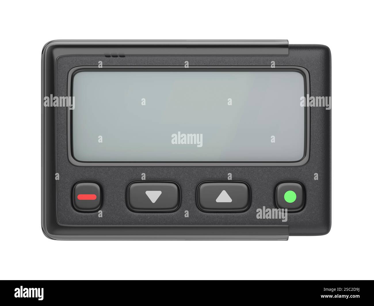 Pager isolated on white background, front view Stock Photo - Alamy