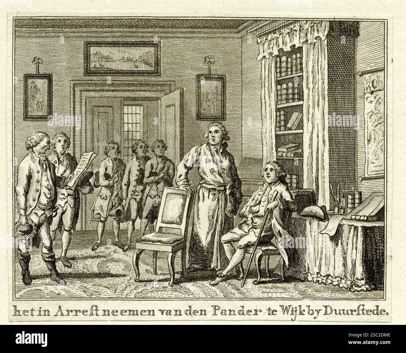 Afbeelding van het gevangen nemen van de Utrechtse pander Joh Valburg ...
