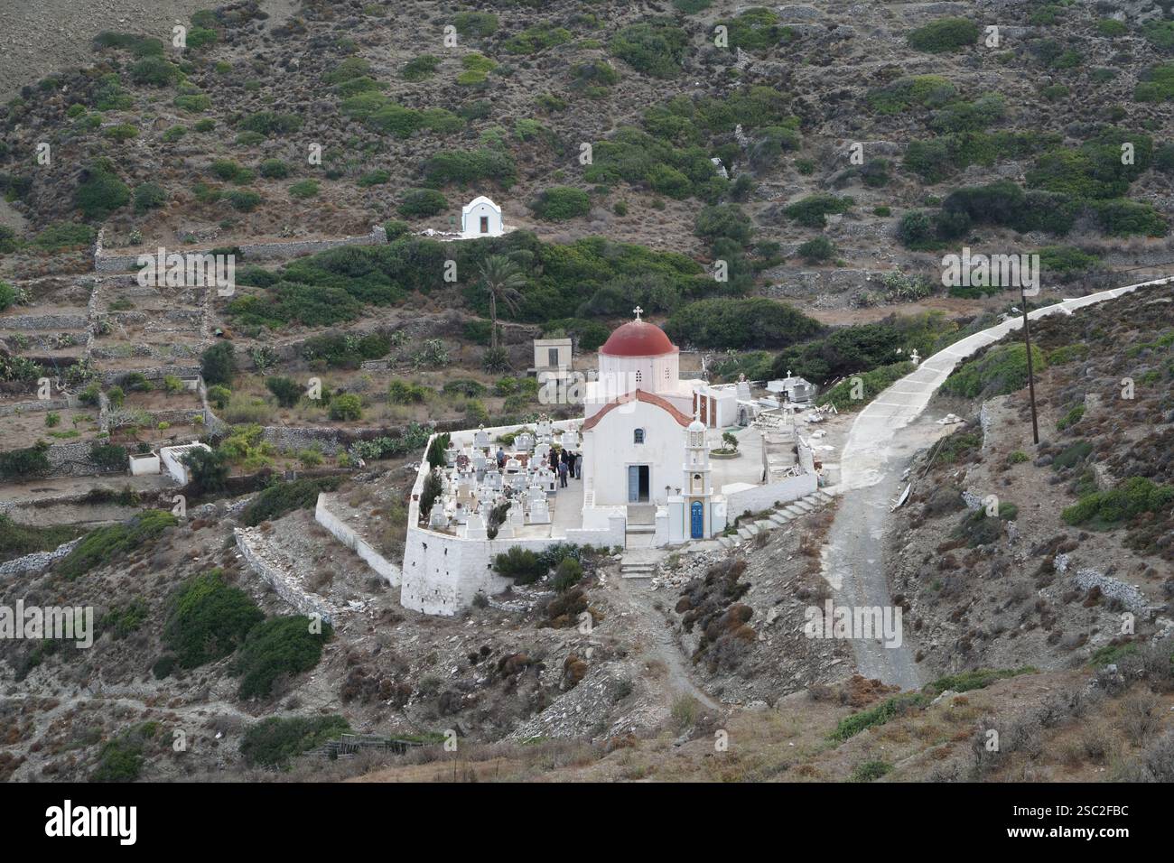 The Greek island of Karpathos surrounded by the Mediterranean Sea Stock ...