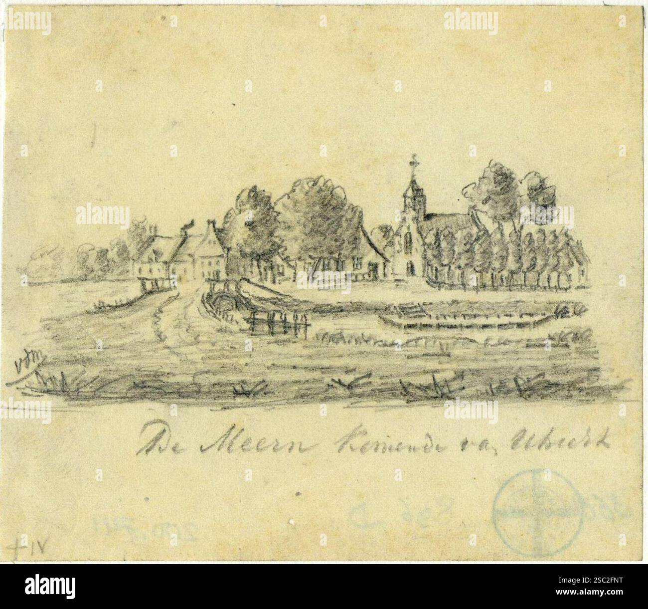 Gezicht over de Leidsche Rijn op het dorp De Meern Stock Photo - Alamy