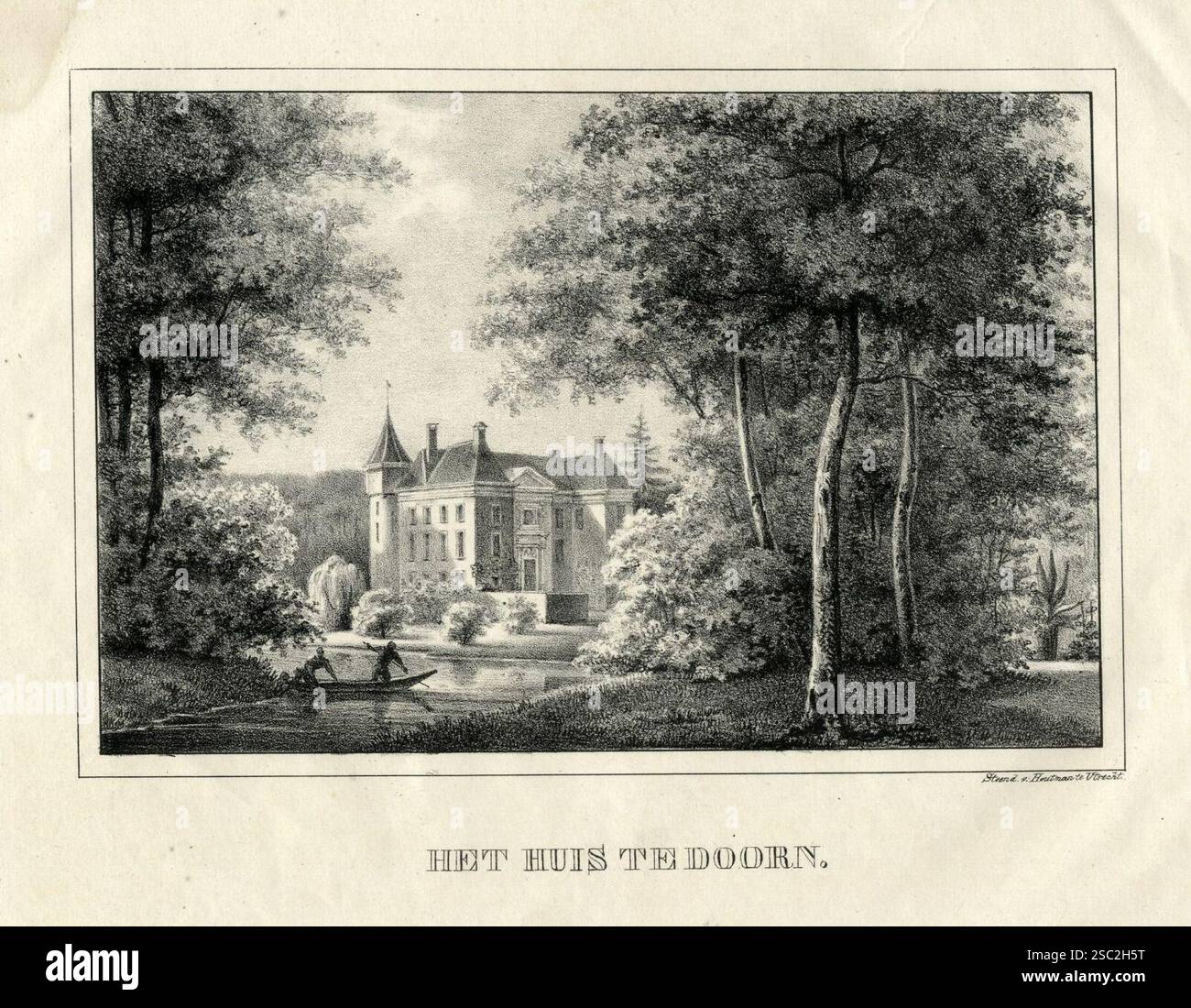 Gezicht op Huis Doorn vanuit het omringende landschapspark Stock Photo ...