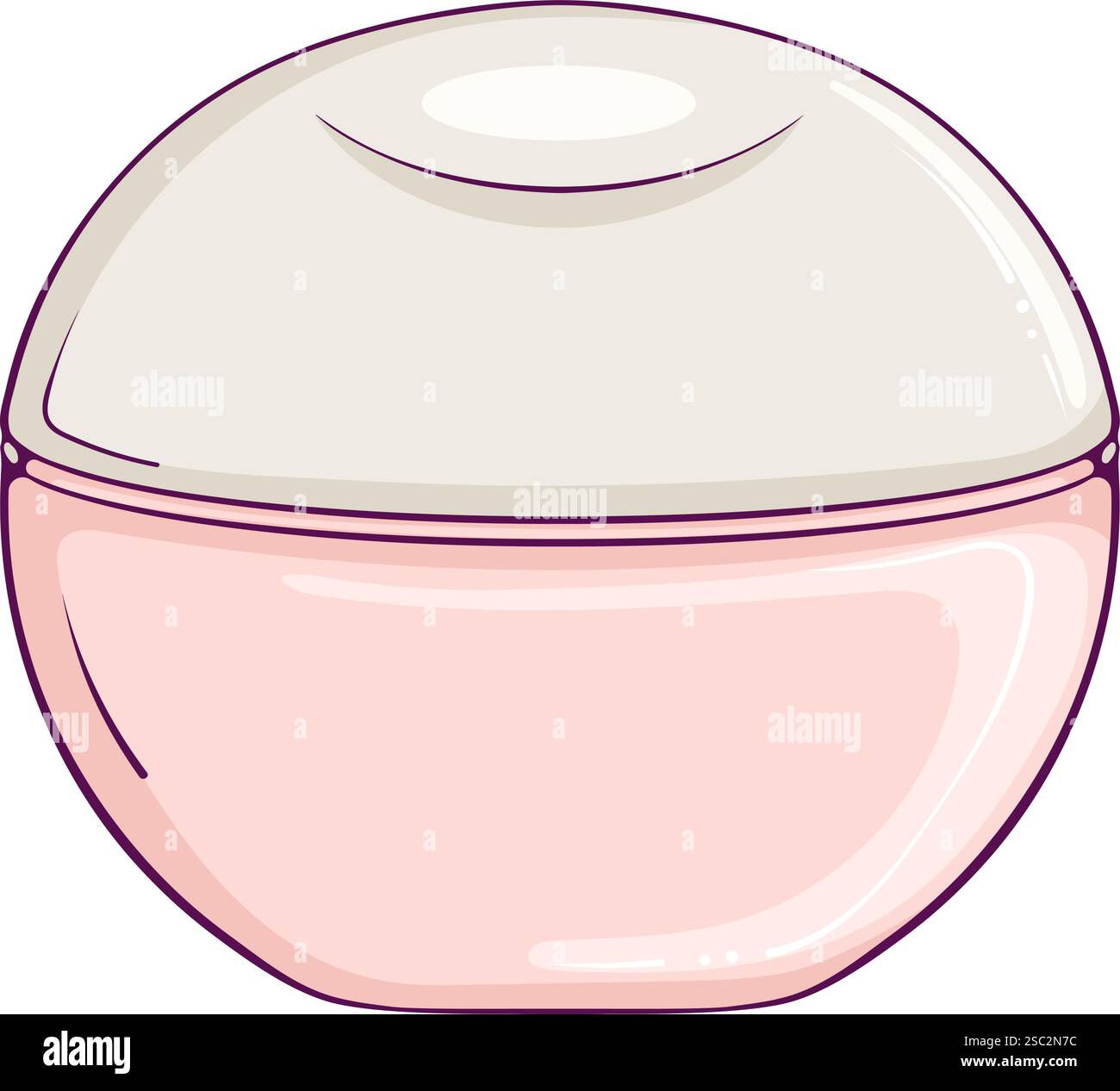 Pink round object white Stock Vector Images - Alamy