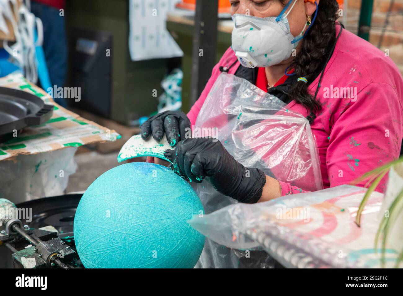 Sports ball factory. Since 1930, the inhabitants of the municipality ...