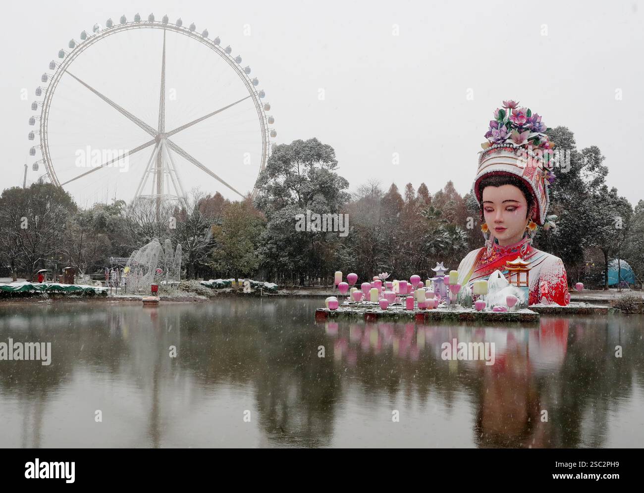 Snow scenery in Kunming City, southwest China's Yunnan Province, 27 ...