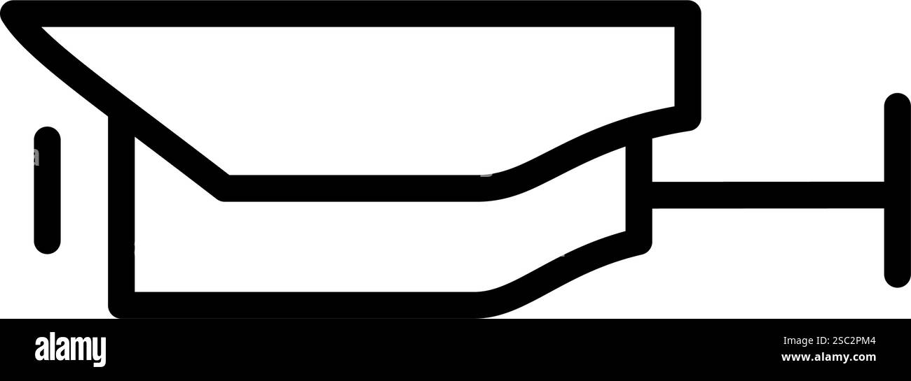 CCTV line icon, video surveillance made linear style, sign camera for ...