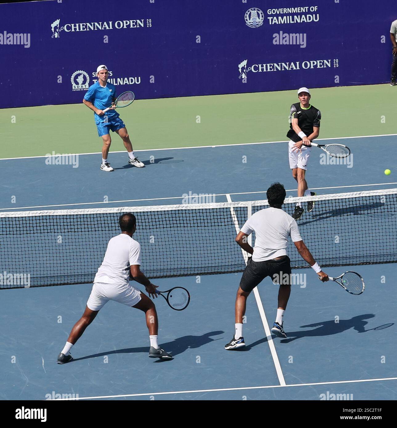 Chennai, India. 05th Feb, 2025. Doubles Saketh MYNENI (IND & Ramkumar ...