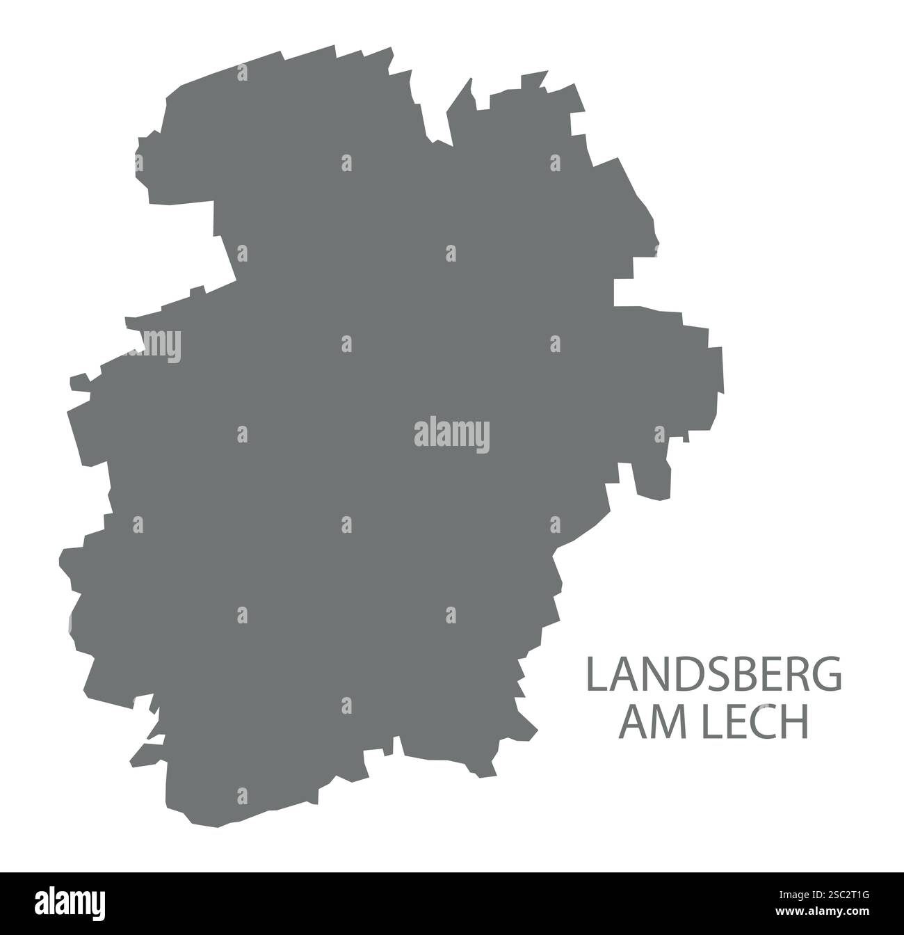 Landsberg city map Stock Vector Image & Art - Alamy