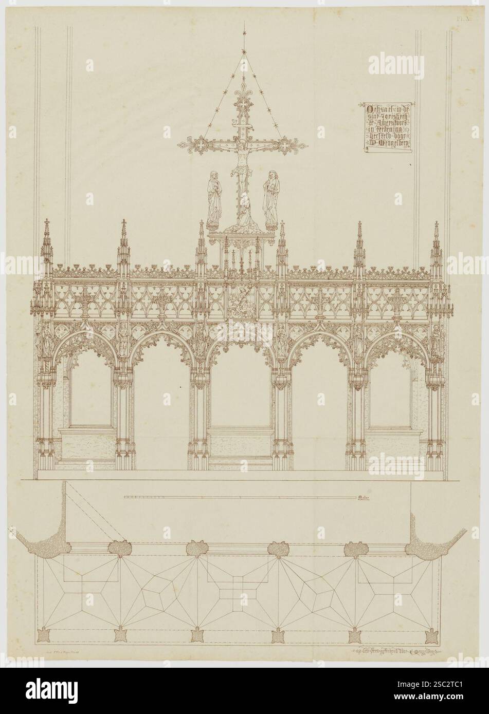 Afbeelding van het oxaal in de St Joriskerk Hof 1 te Amersfoort volgens ...