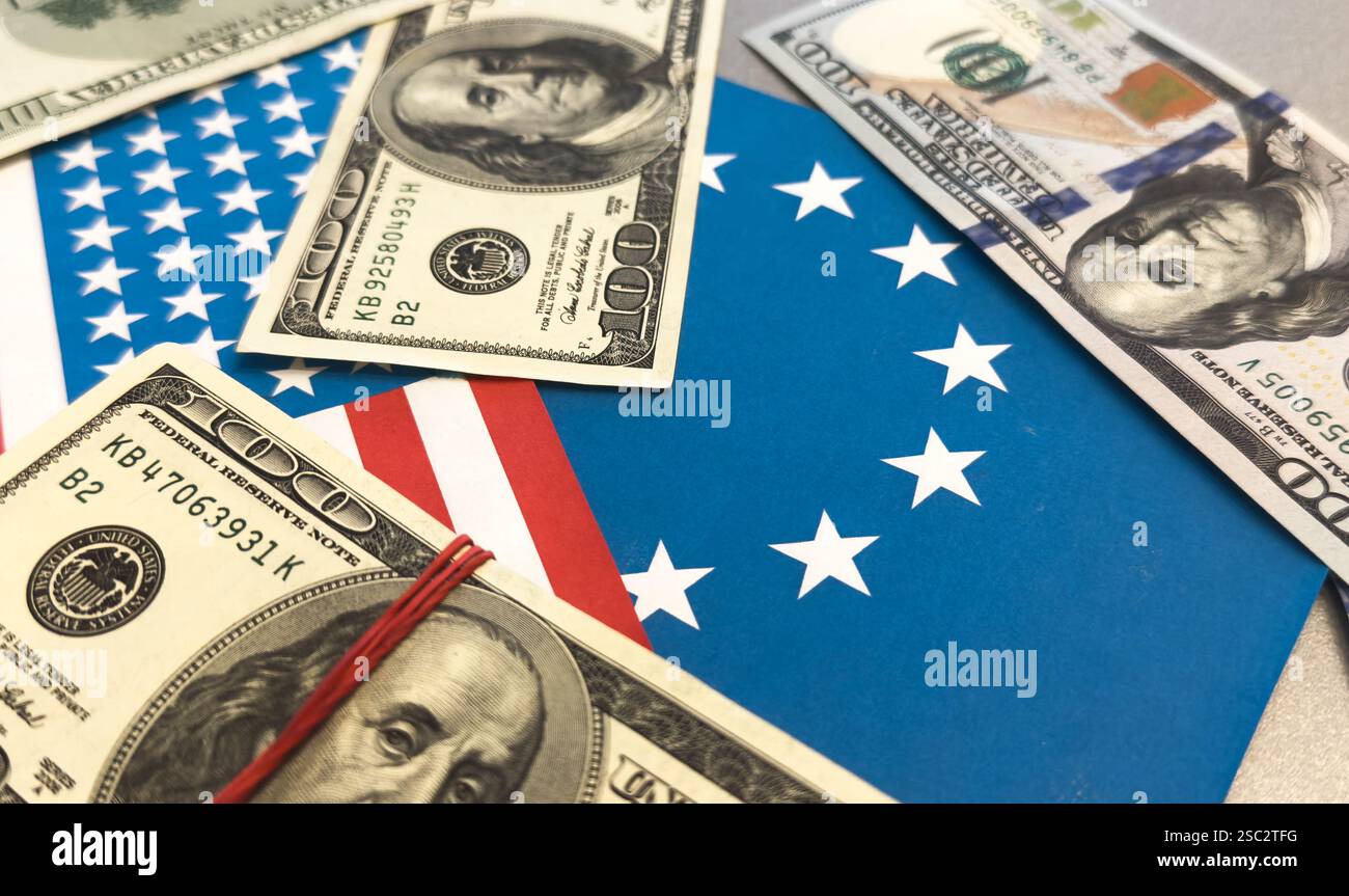 Import Trade Tariffs increase concept with United States of America ...