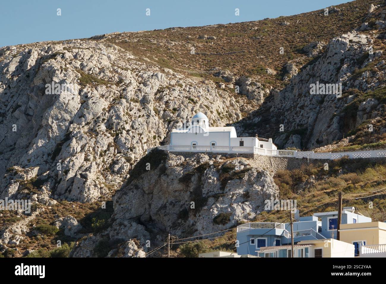 The Greek island of Karpathos surrounded by the Mediterranean Sea Stock ...