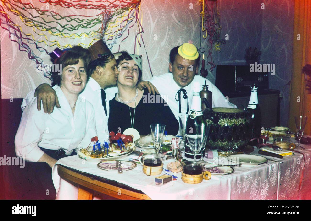 Silvester GER, ca. 1950, Silvester, Party *** New Years Eve GER, ca ...