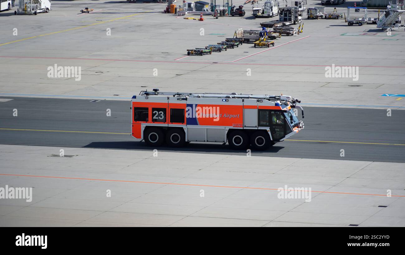 Side view of the Ziegler airfield fire-fighting vehicle (FLF Z8 XXL) of ...