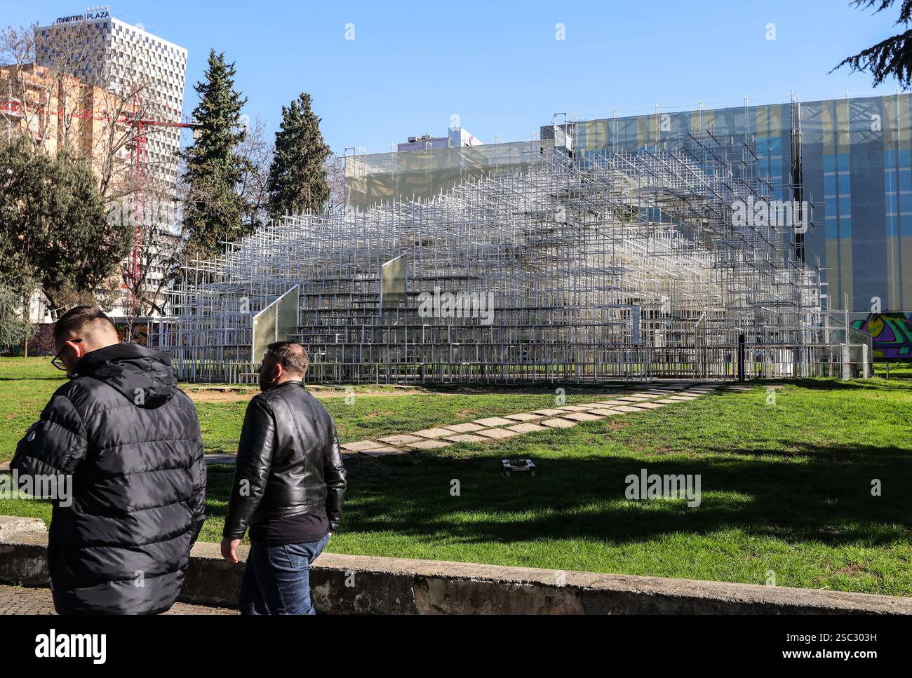 Tirana, Tirana, Albania. 5th Feb, 2025. The 541 square meters structure ...