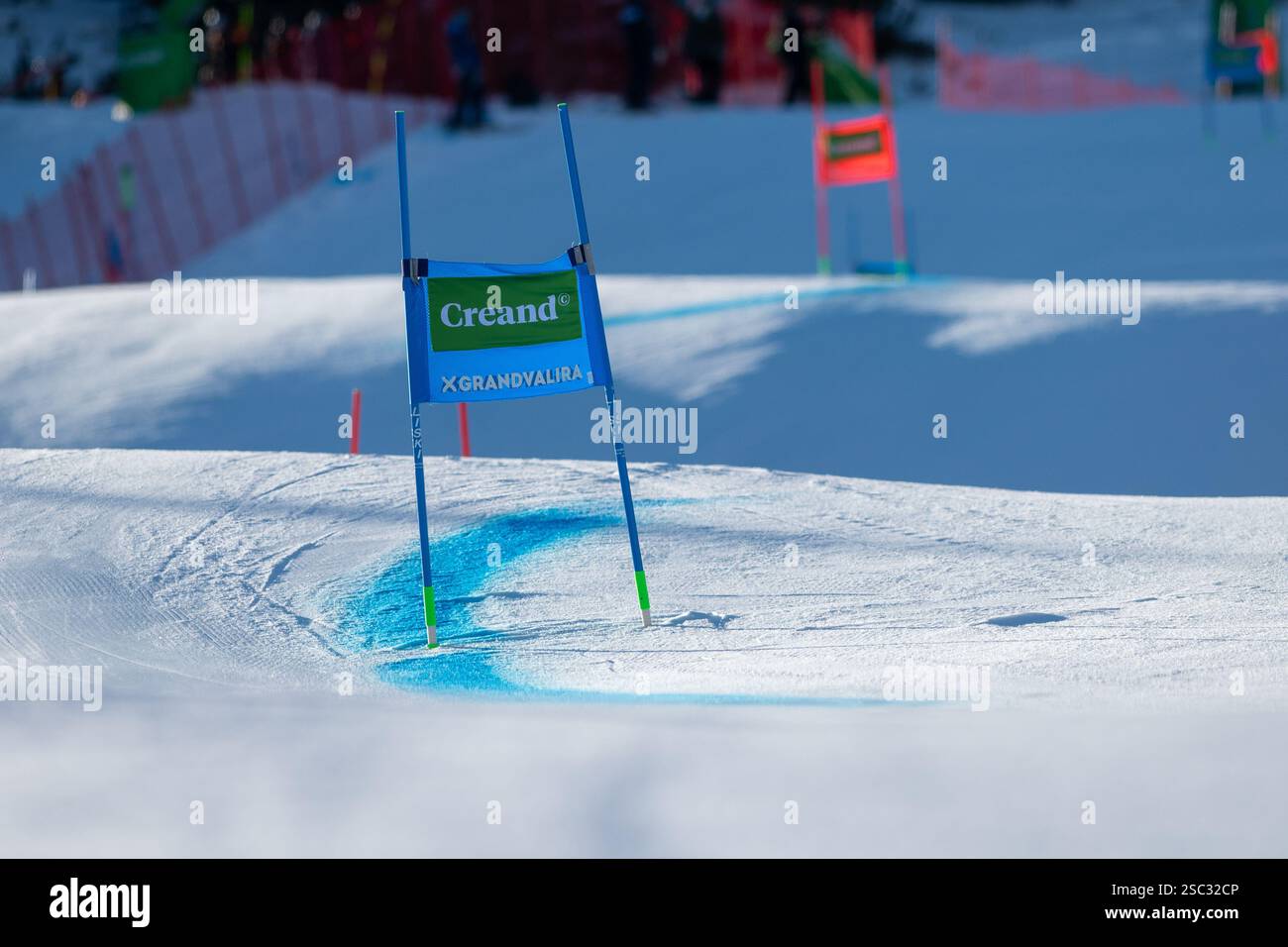 Soldeu, Andorra : February 3 2025 : Slopes during Giant Slalom Race in ...