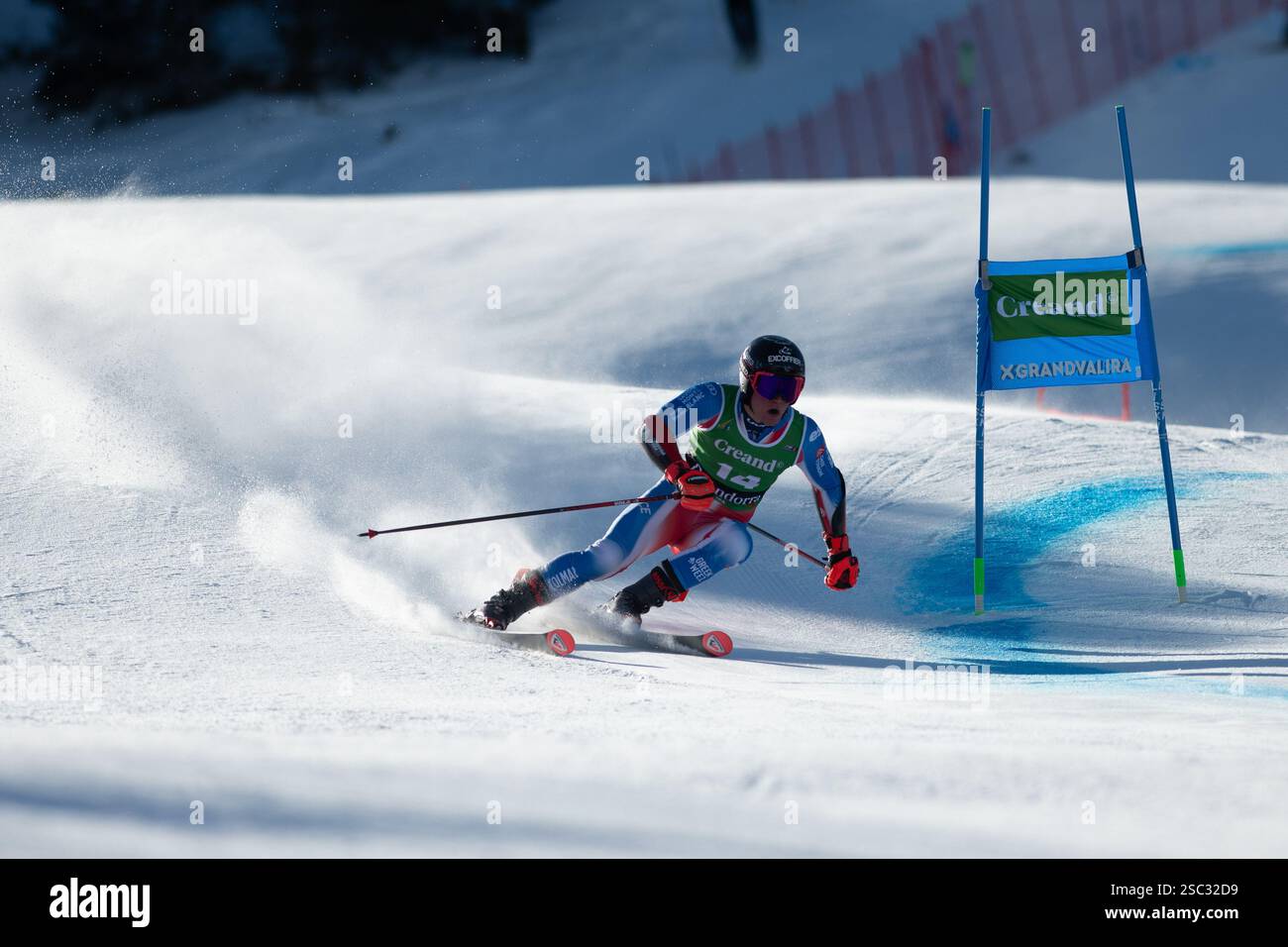 Soldeu, Andorra : February 3 2025 : Alban ELEZI of FRANCE during Giant ...