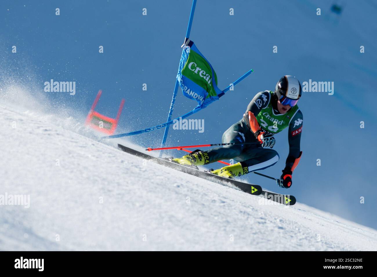 Soldeu, Andorra : February 4 2025 : Eduard HALLBERG of FINLAND during ...