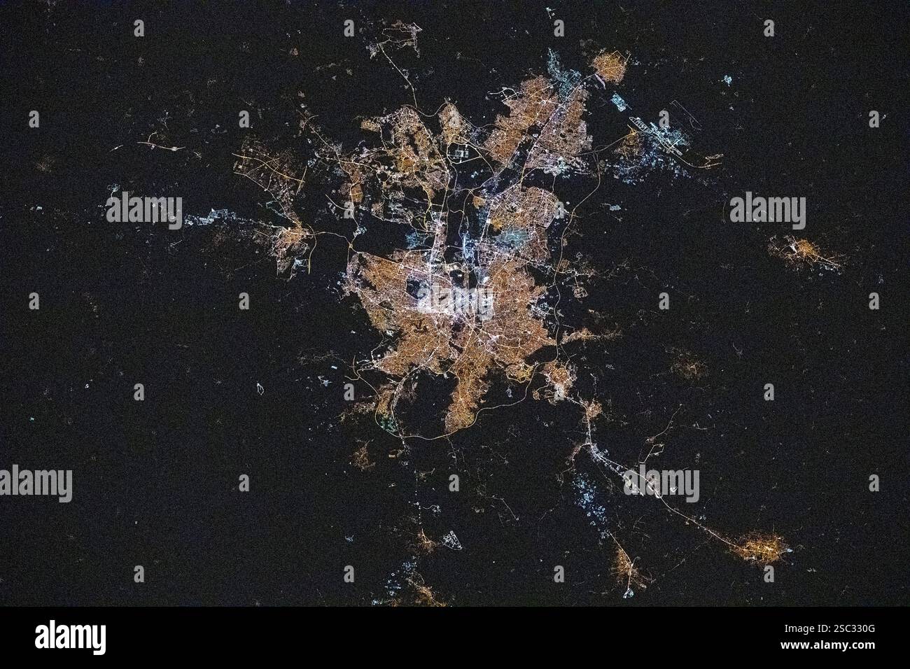 Ankara city lights at night, Turkey Stock Photo - Alamy