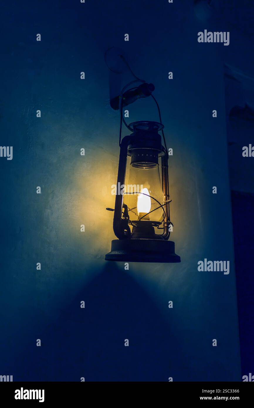 Arab street lanterns in the city of Dubai in the United Arab Emirates ...