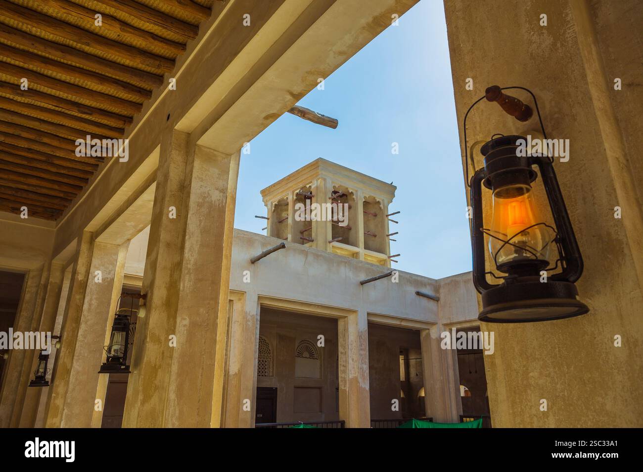 DUBAI, UAE-NOVEMBER 9, 2013: Heritage Village. It is the largest ...