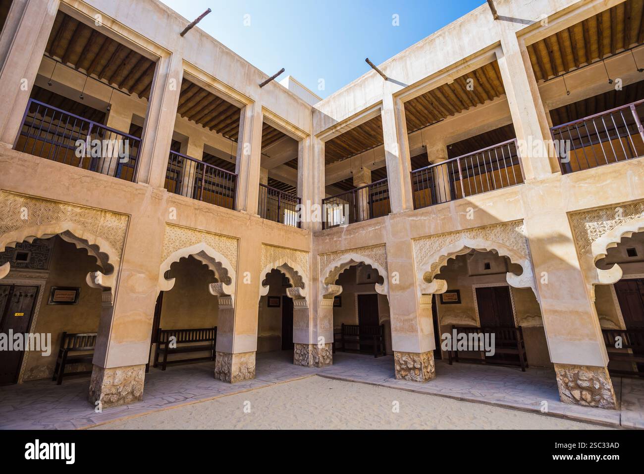 DUBAI, UAE-NOVEMBER 9, 2013: Heritage Village. It is the largest ...
