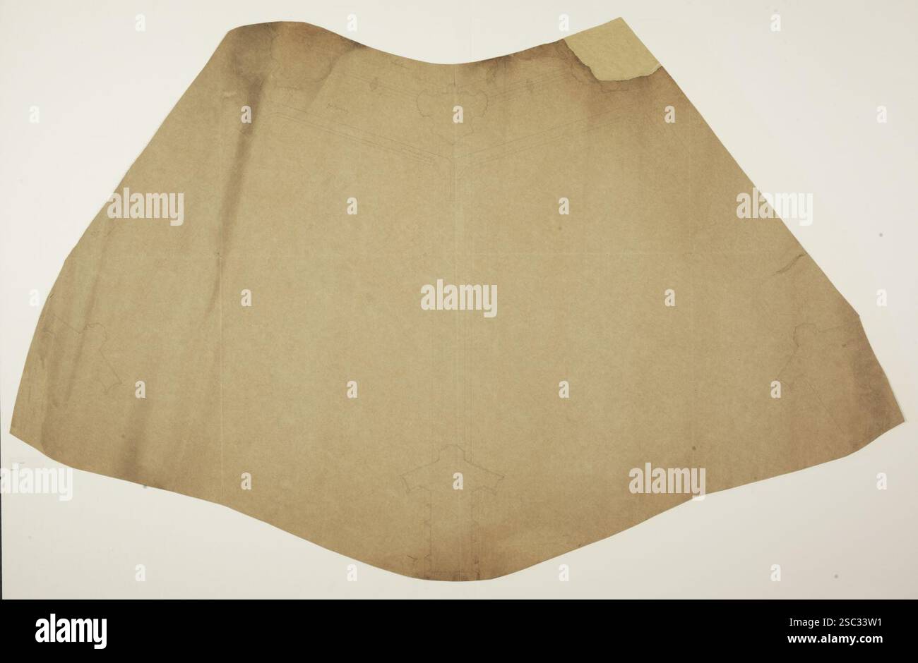 Plattegrond van een gedeelte van de lantaarn met hoofdberen en ...