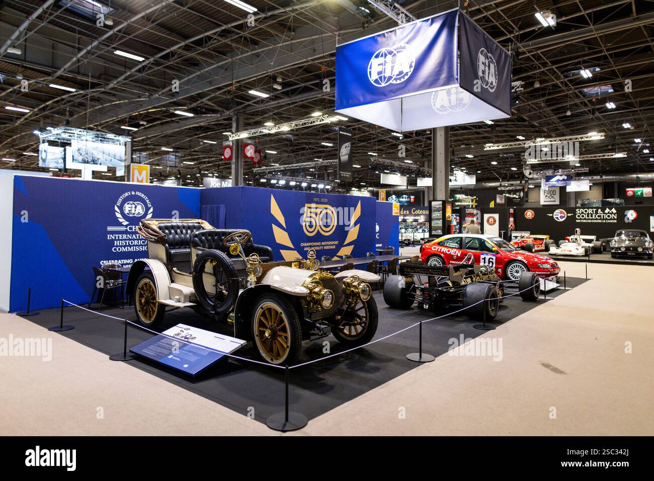 Stand FIA during the Retromobile motorshow 2025 at the Paris Expo Porte ...