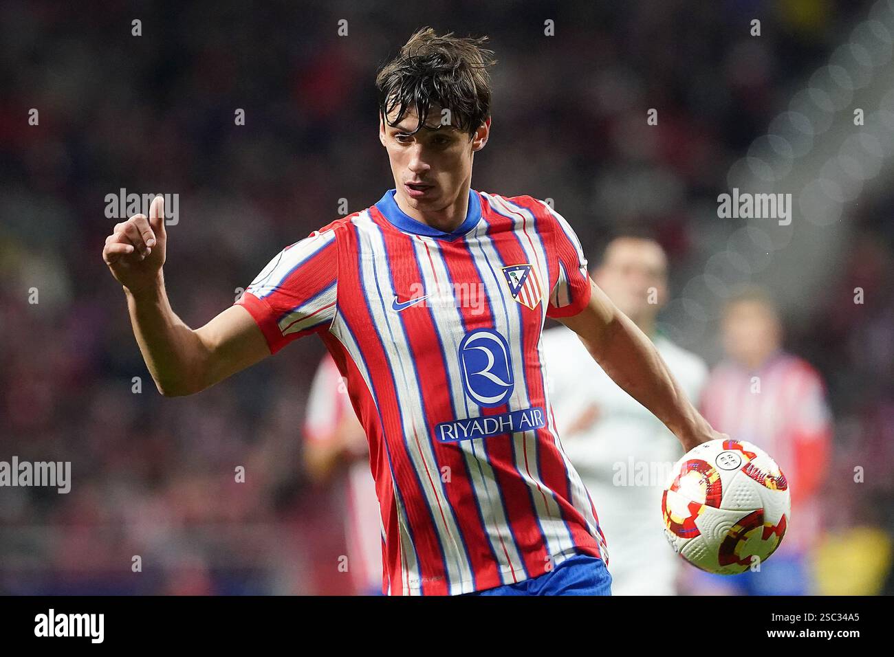Madrid, Spain. 05th Feb, 2025. Atletico de Madrid's Robin Le Normand ...