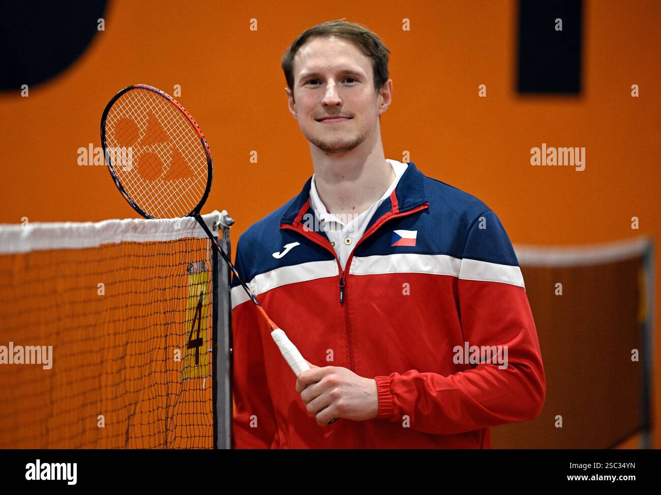Prague, Czech Republic. 05th Feb, 2025. Czech national player Jan Louda ...