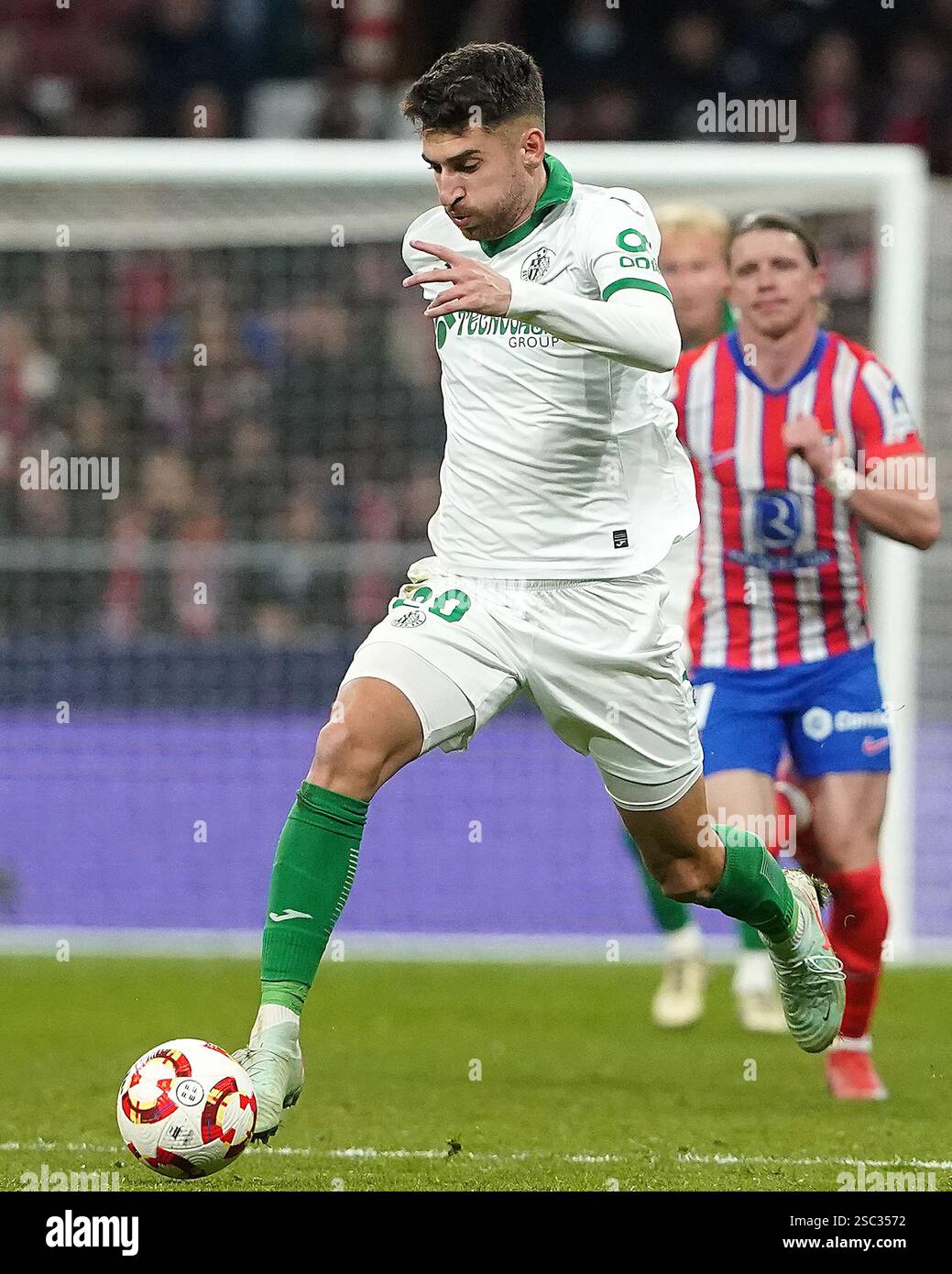 Madrid, Spain. 05th Feb, 2025. Getafe CF's Yellu Santiago during ...