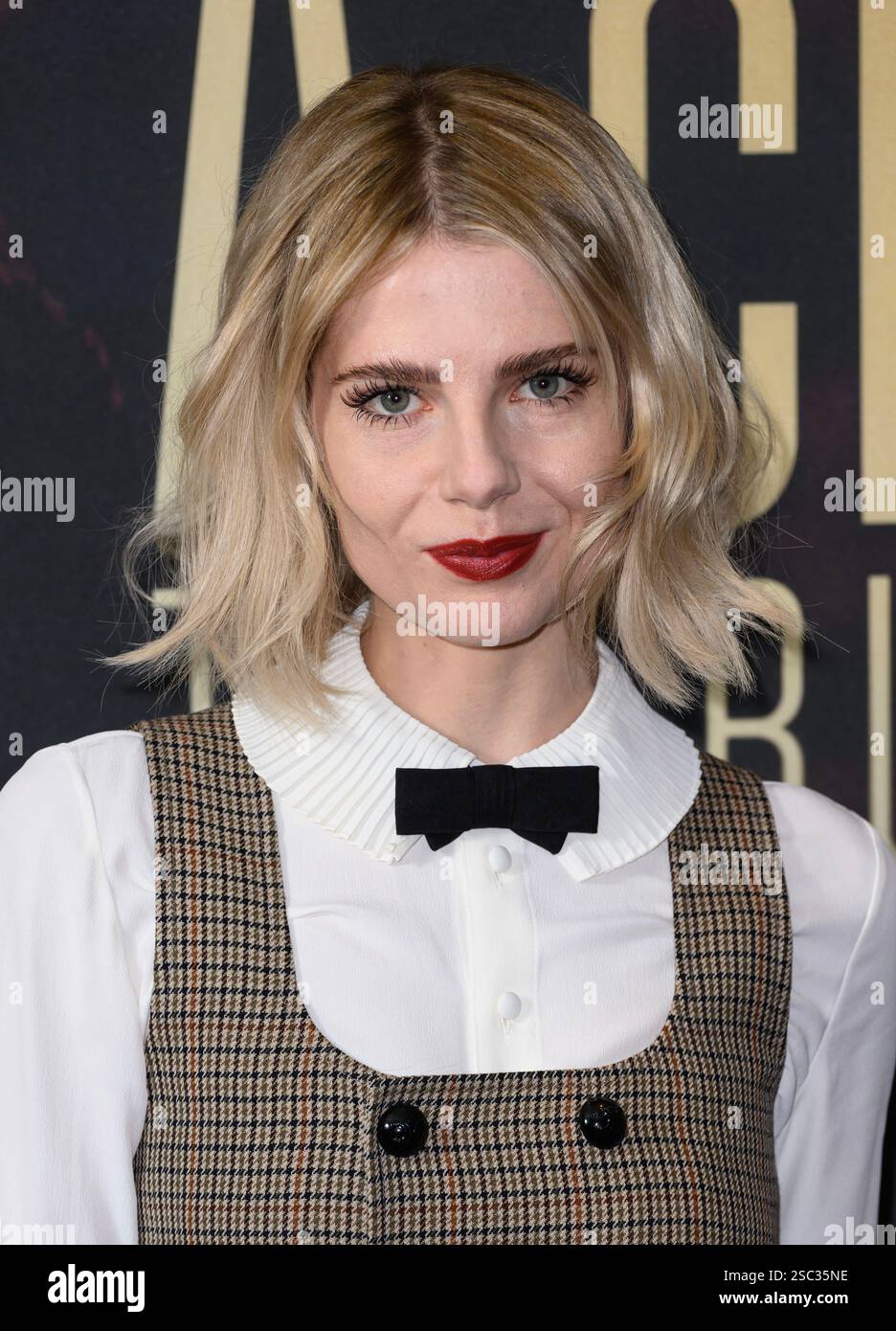 London, UK. February 5th, 2025. Lucy Boynton at the A Cruel Love, The ...