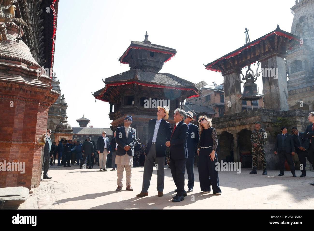 Britain's Prince Edward, the Duke of Edinburgh, center, during his ...