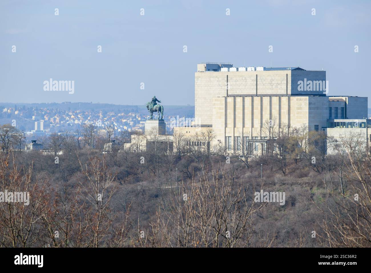 National Monument at Vitkov hill in Zizkov district in Prague, Czech ...